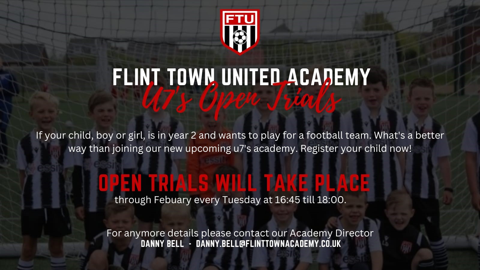 Flint Academy to host open trials for Under 7’s - Flint Town United