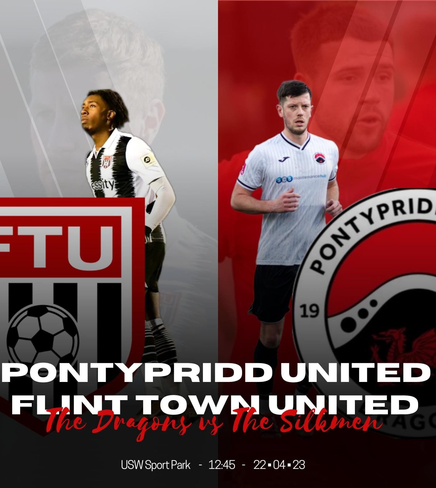 Final game of the season - Pontypridd vs Flint - Flint Town United