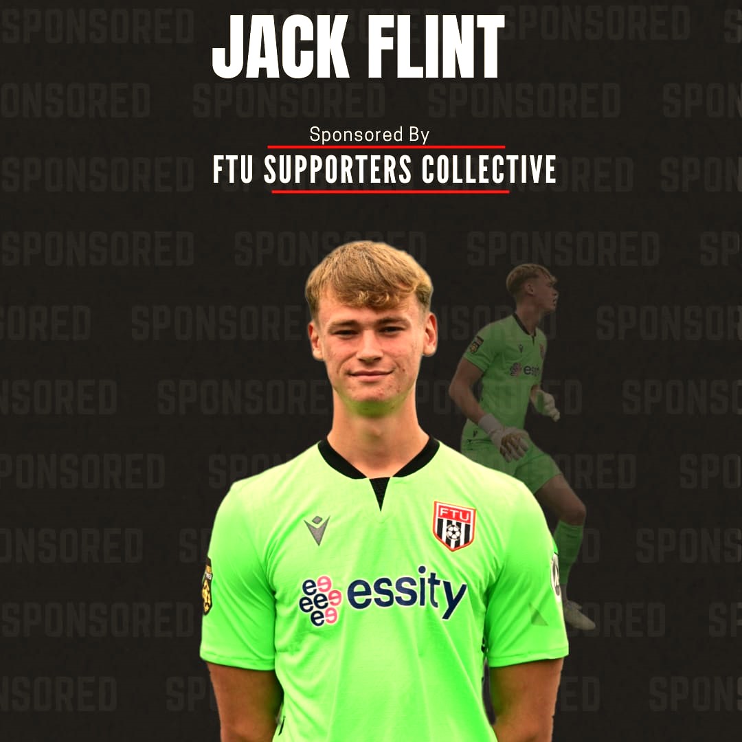 Jack Flint is sponsored by FTU Supporters - Flint Town United