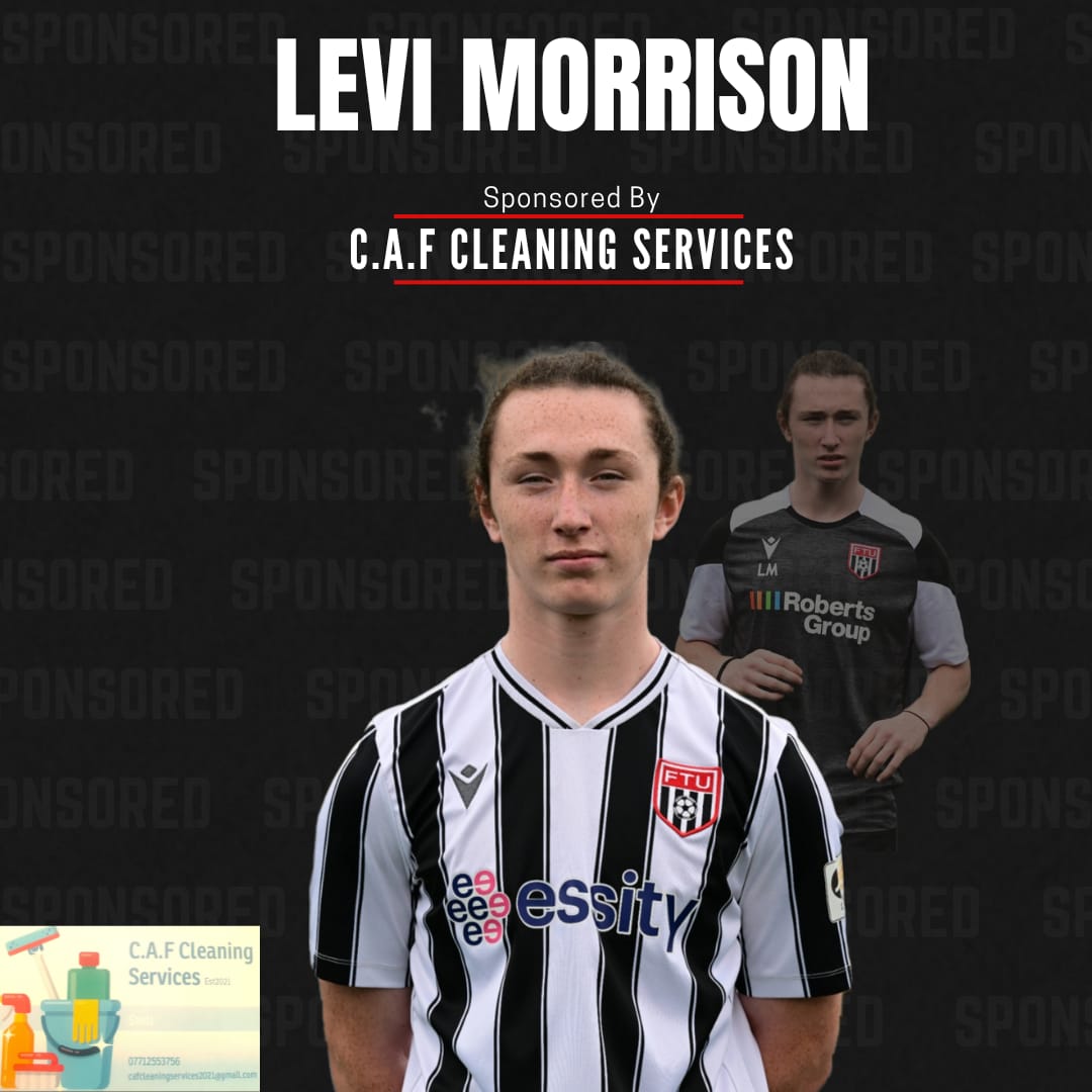 Levi Morrison is sponsored by C.A.F. Cleaning services - Flint Town United