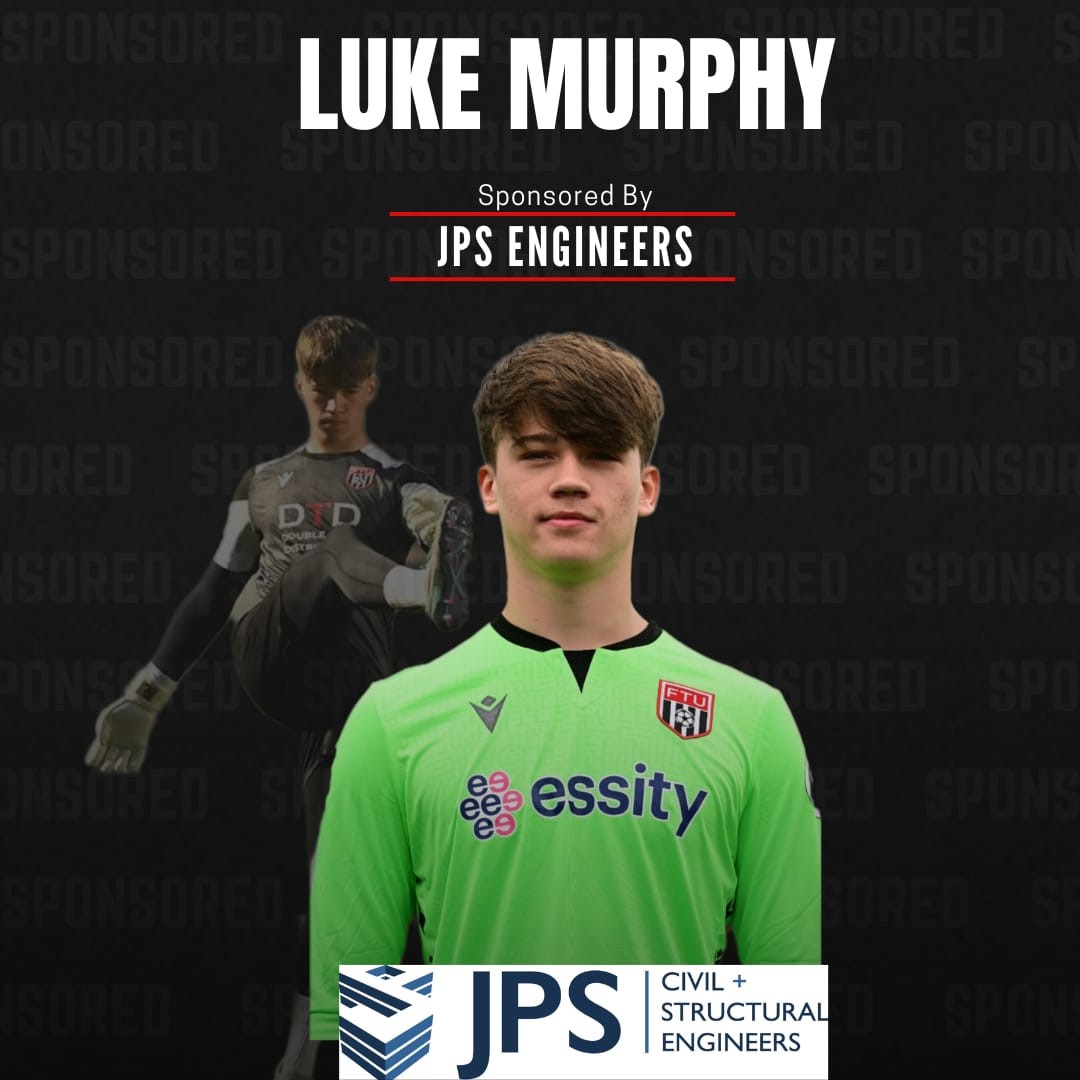 Luke Murphy is sponsored by JPS Civil & Structural Engineers - Flint Town United
